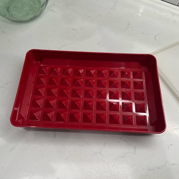 Tupperware | Kitchen | Tupperware Marinator Tenderizer Vintage Red ...